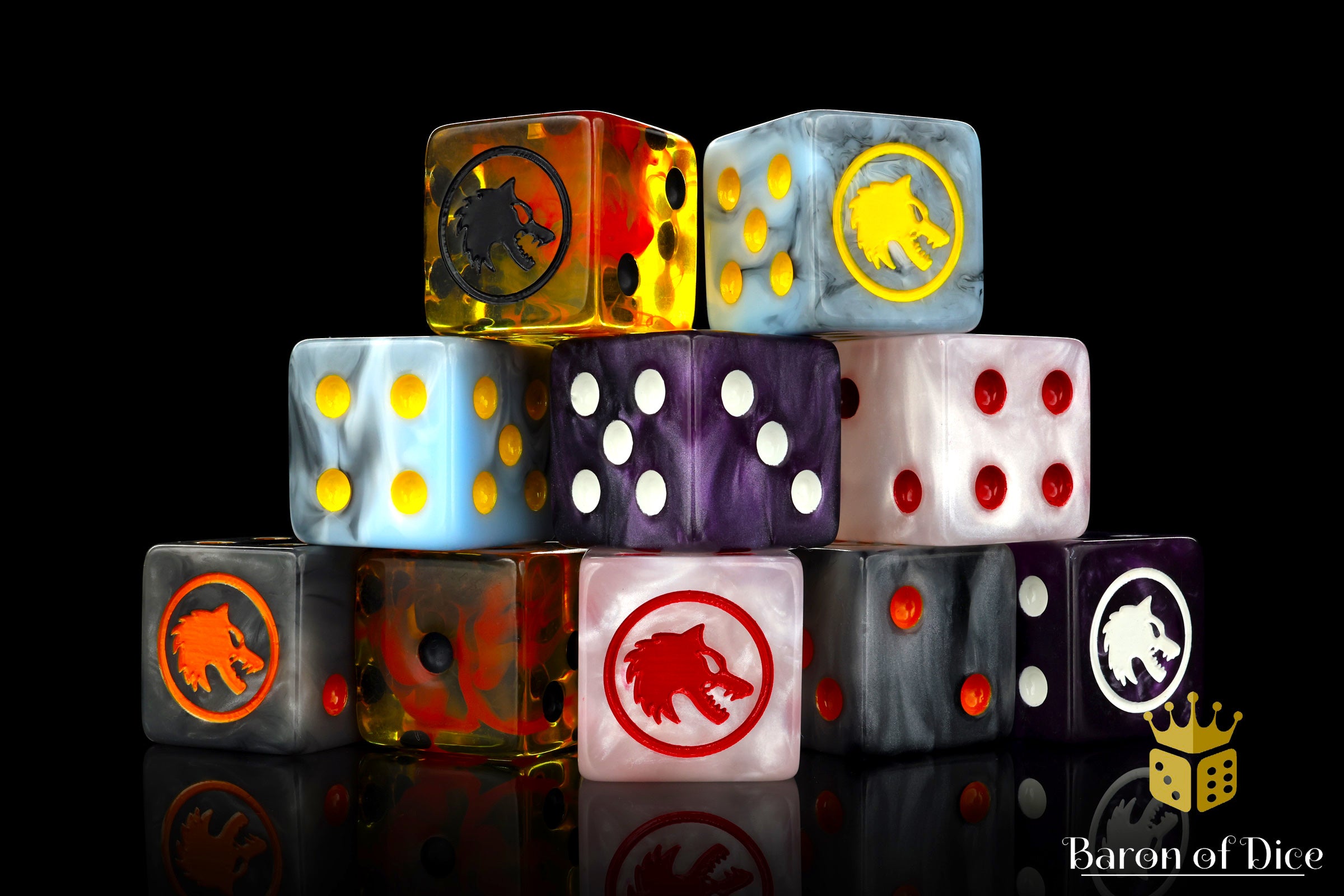 Fanged Wolf Set, Variety 2 – BaronOfDice