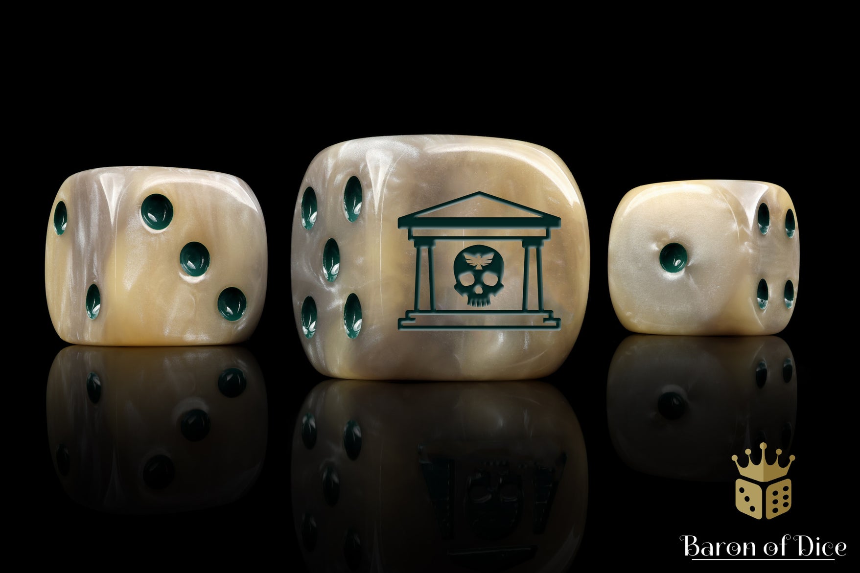 Military Gate (Bone) | Baron of Dice | Sci-Fi Dice