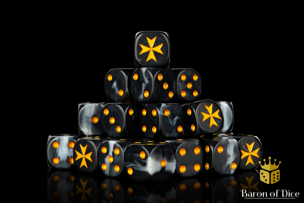 Knights Templar Gold | Baron of Dice | Resin Dice