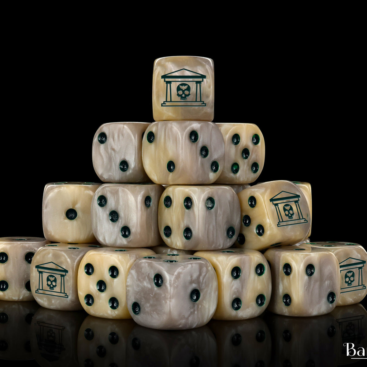 Military Gate (Bone) | Baron of Dice | Sci-Fi Dice
