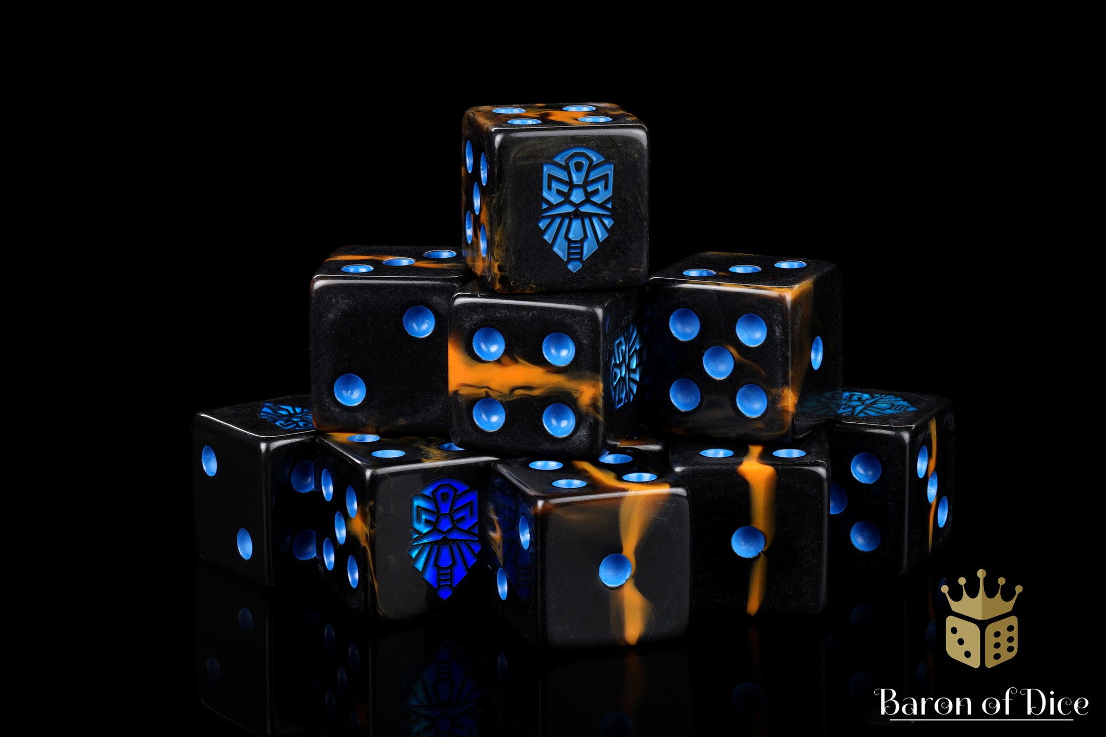 Molten Lava | Baron of Dice | Shop Resin Dice