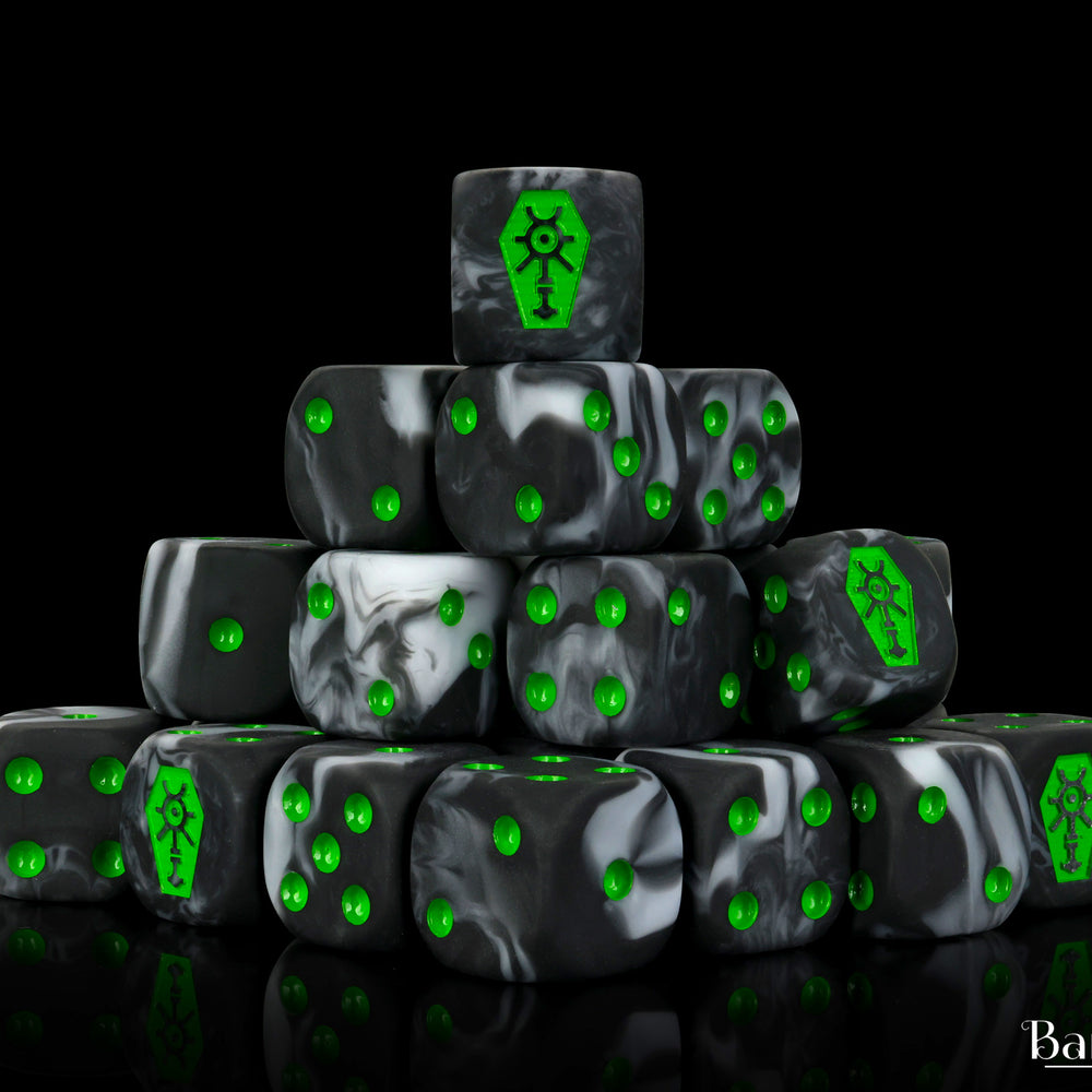 Day of The Dead, Green Coffin, Dice – BaronOfDice
