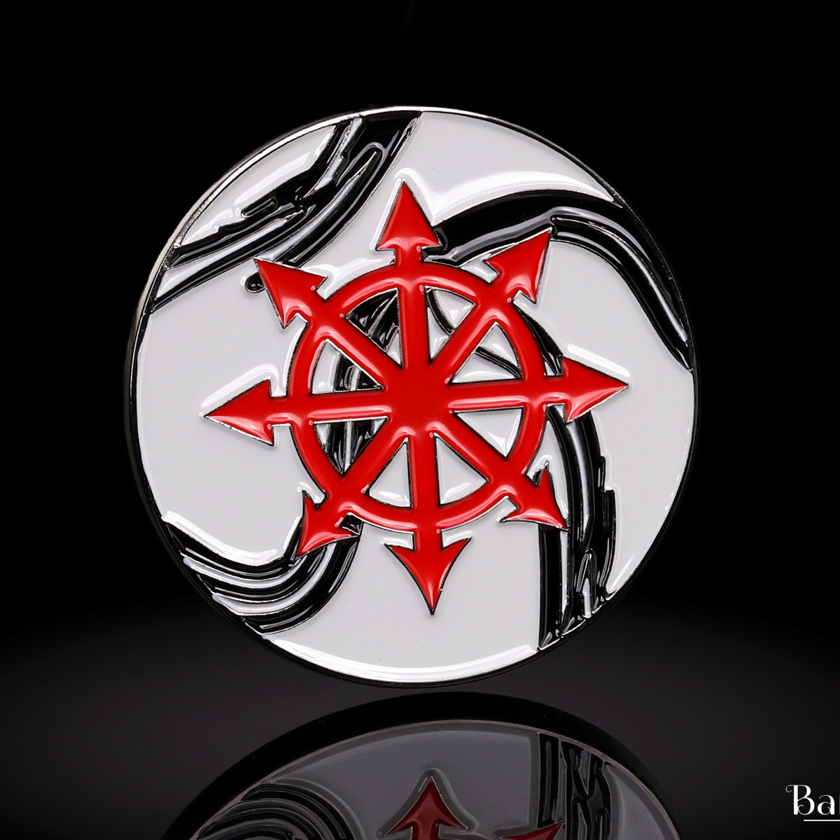 40mm Objective Coin | Chaos Star | Marbled