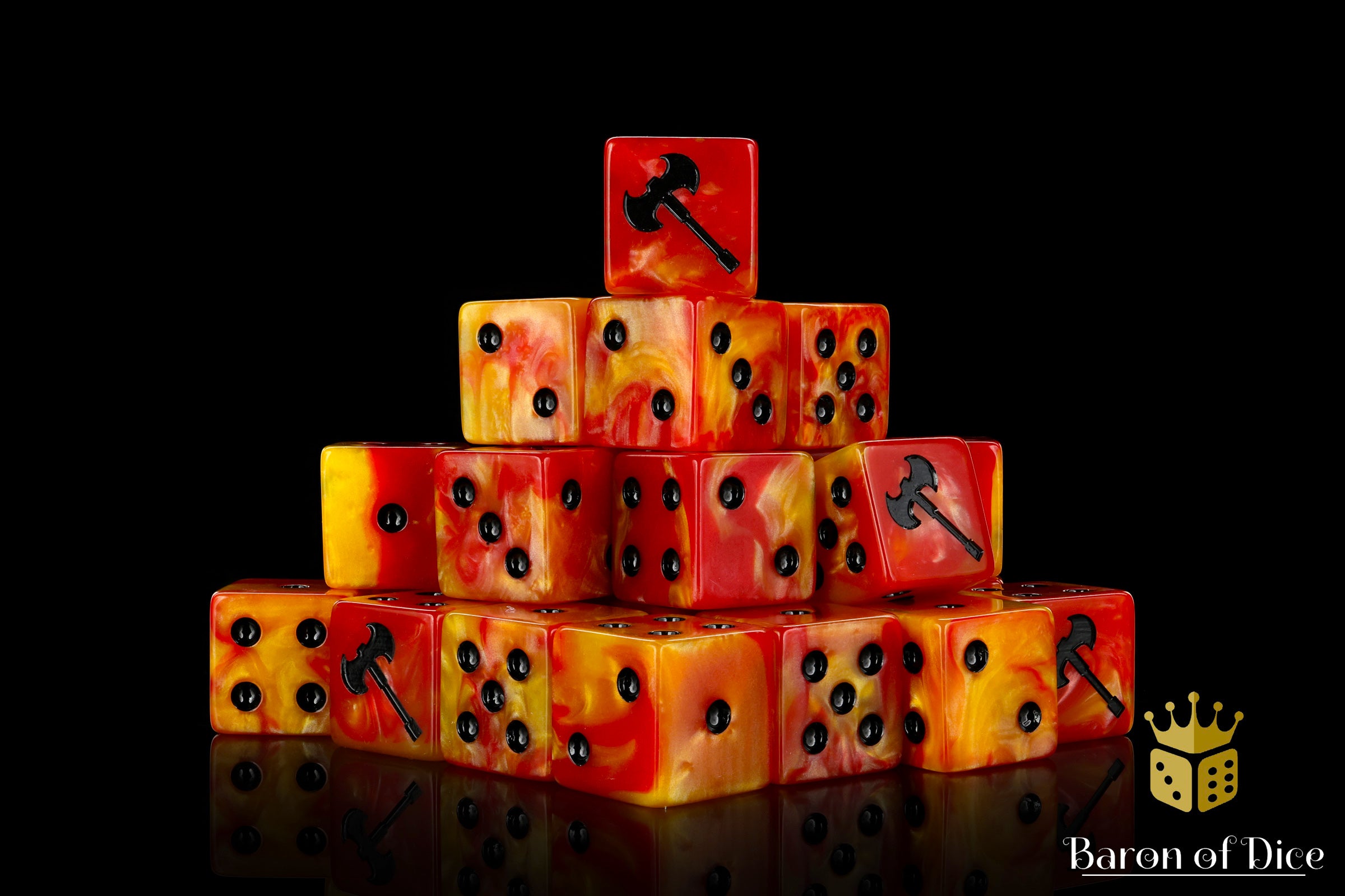 Slayer Axe 16mm Dice – BaronOfDice