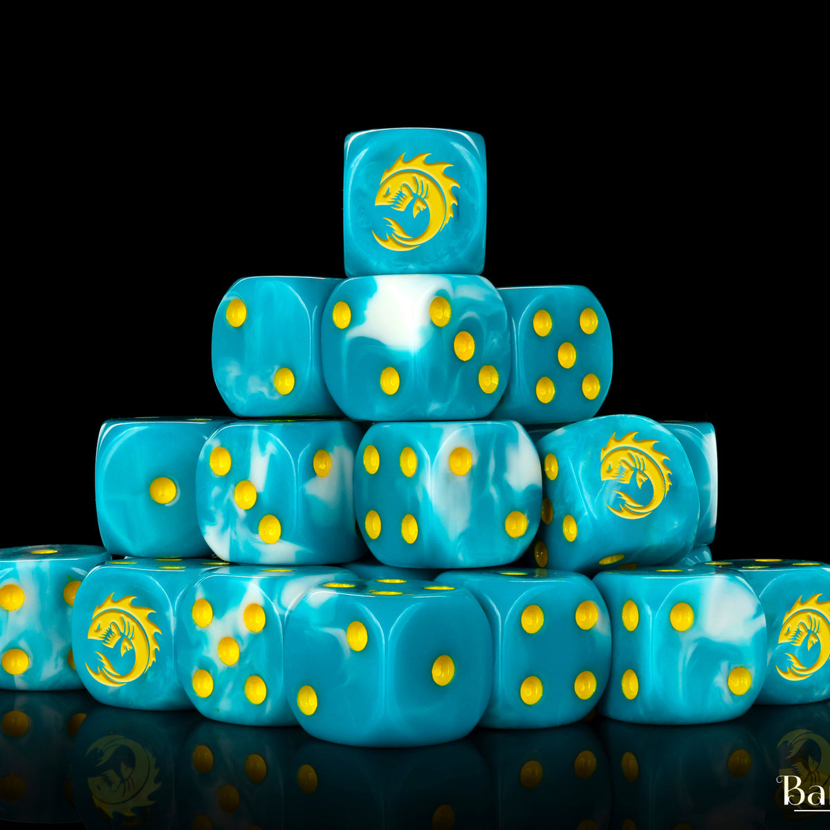 Sea Monsters (Yellow) | Baron of Dice | Fantasy Dice