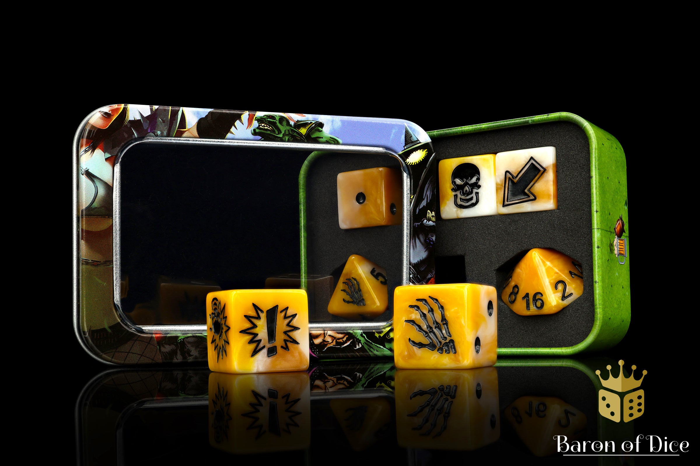 Gold, Football Dice Sets – BaronOfDice