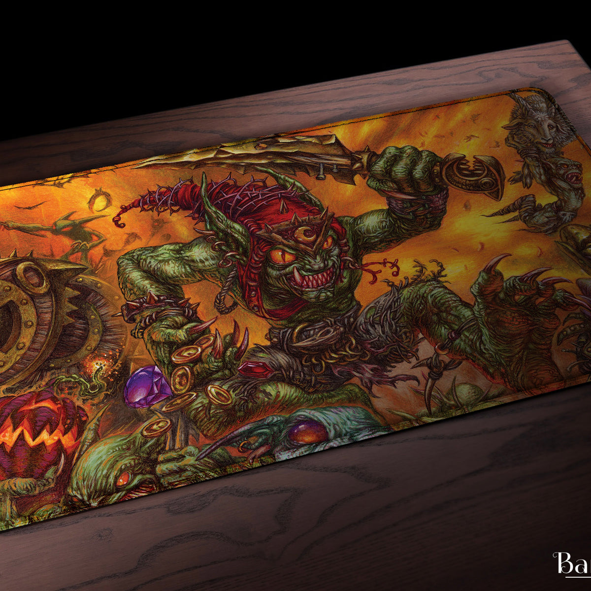 Premium Oversized Playmat | Goblins Galore | Baron of Dice