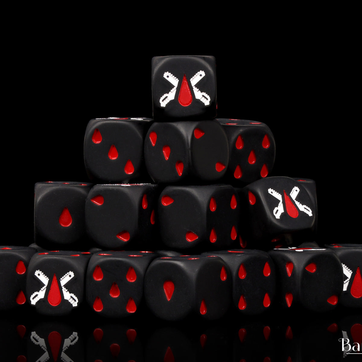 Chain Blades - Matte Black | Baron of Dice | Sci-Fi