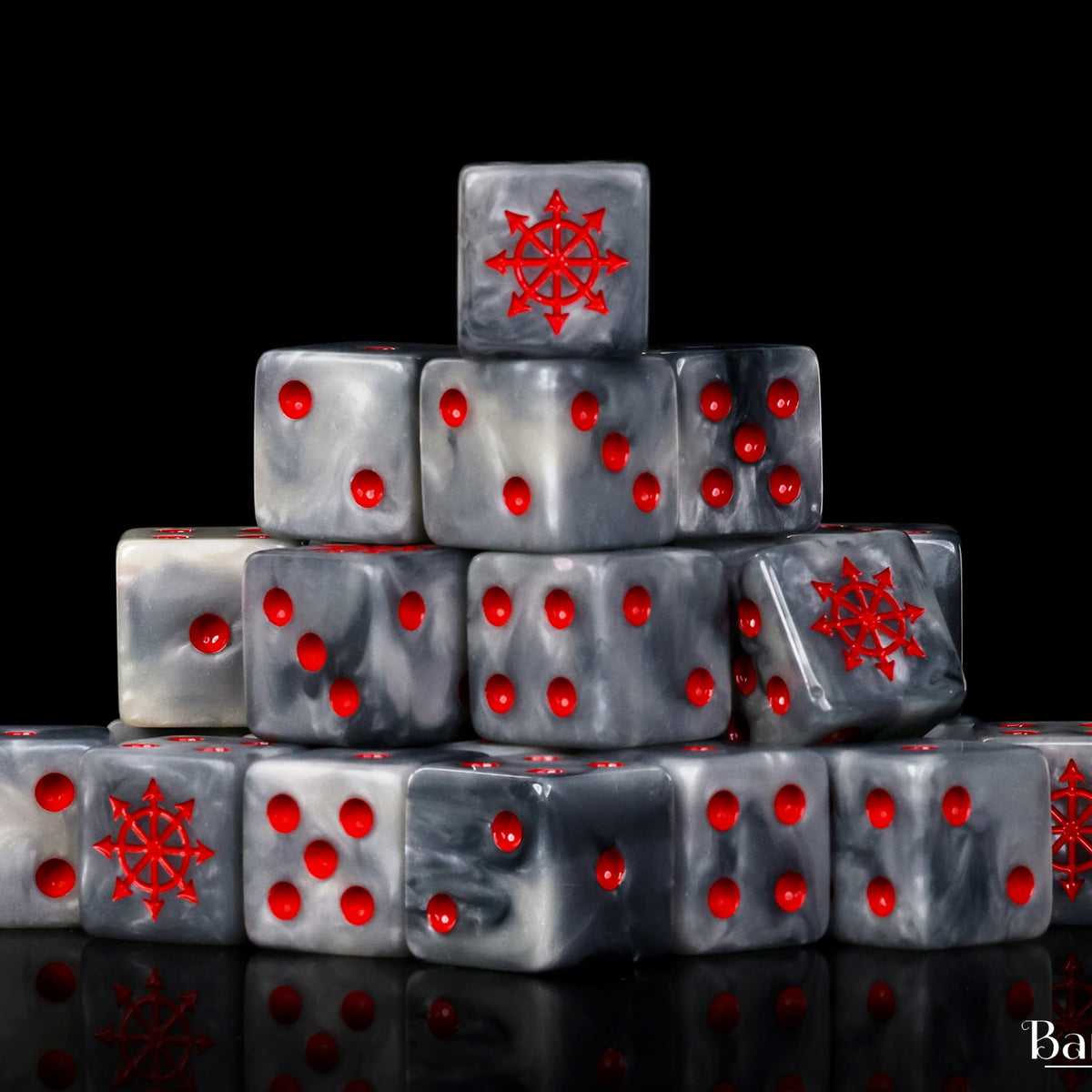 Chaos Demon Dice - Red Star | Baron of Dice