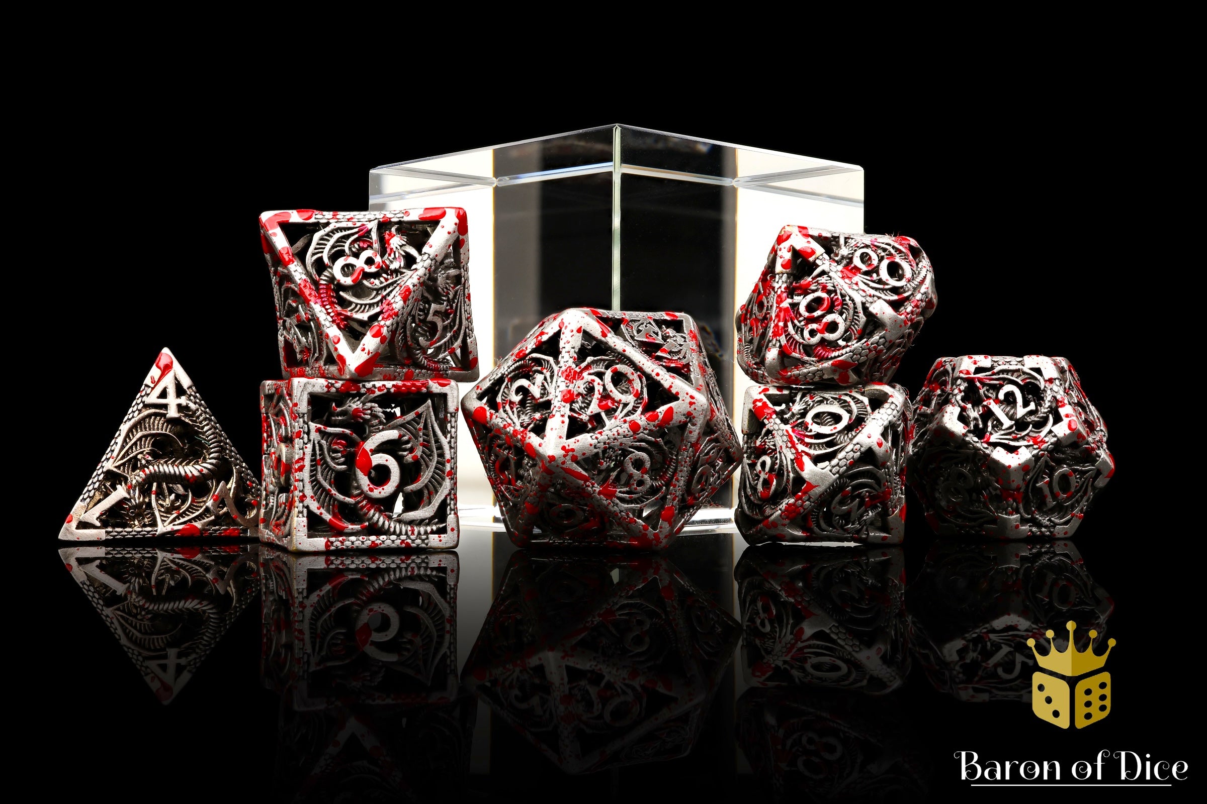 Bloody Dragon, Metal, Dice Set – BaronOfDice