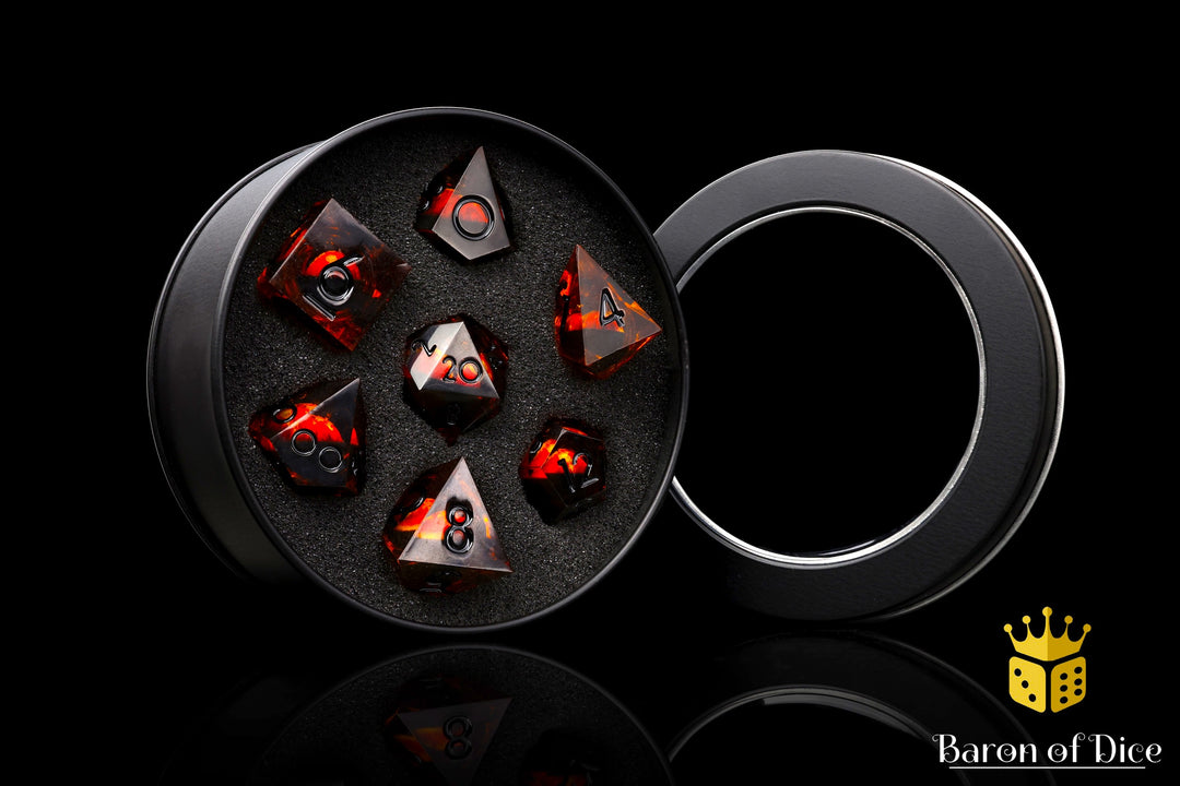 Evil Eye, Sharp Edge, Polyhedral Dice Set – BaronOfDice