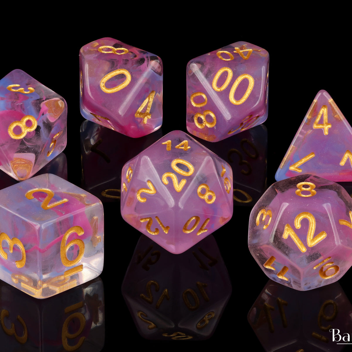 Cotton Candy RPG Dice Set | Baron of Dice | TTRPGs