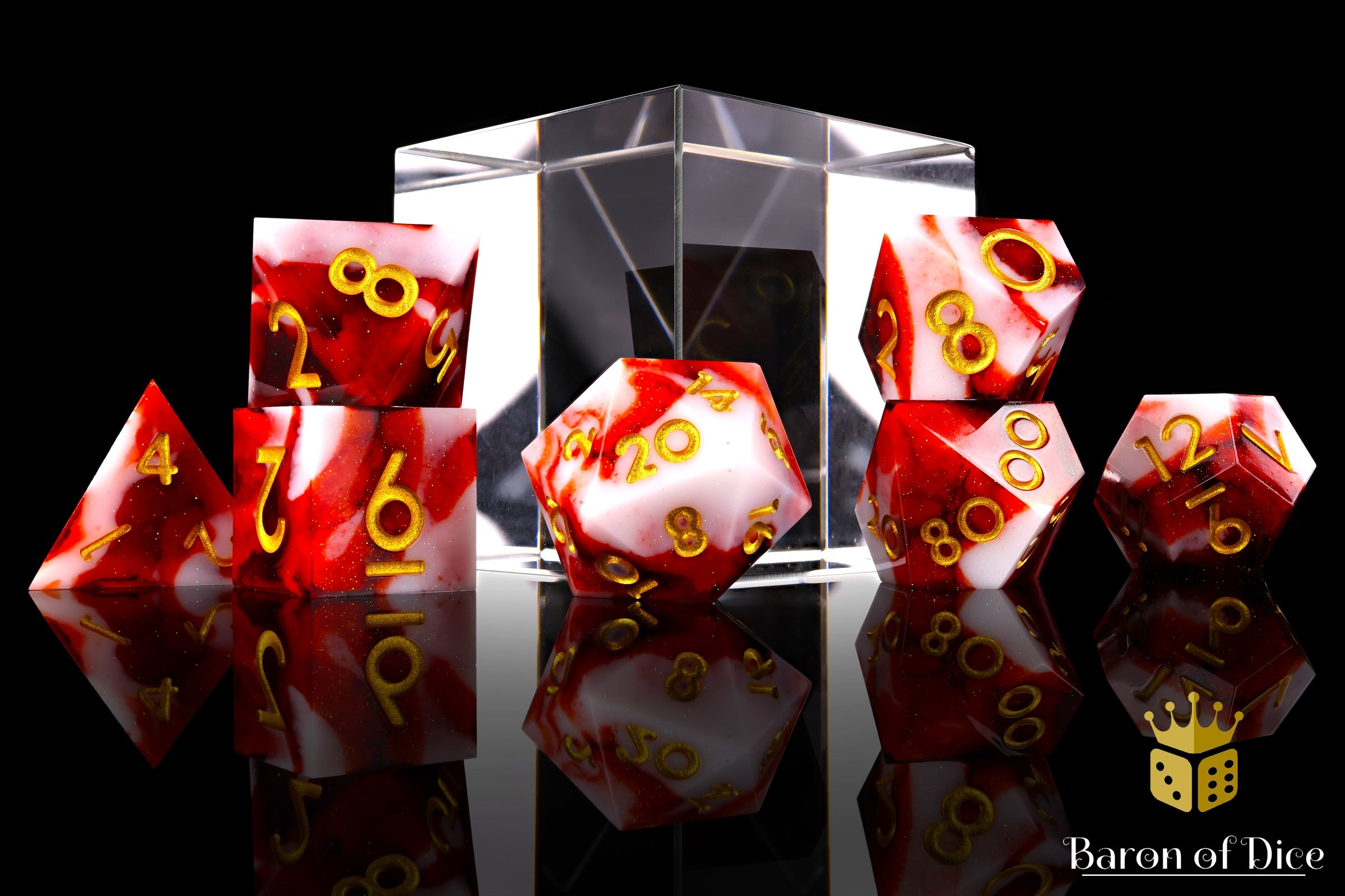 Carnage, Sharp Edge, Polyhedral Dice Set – BaronOfDice