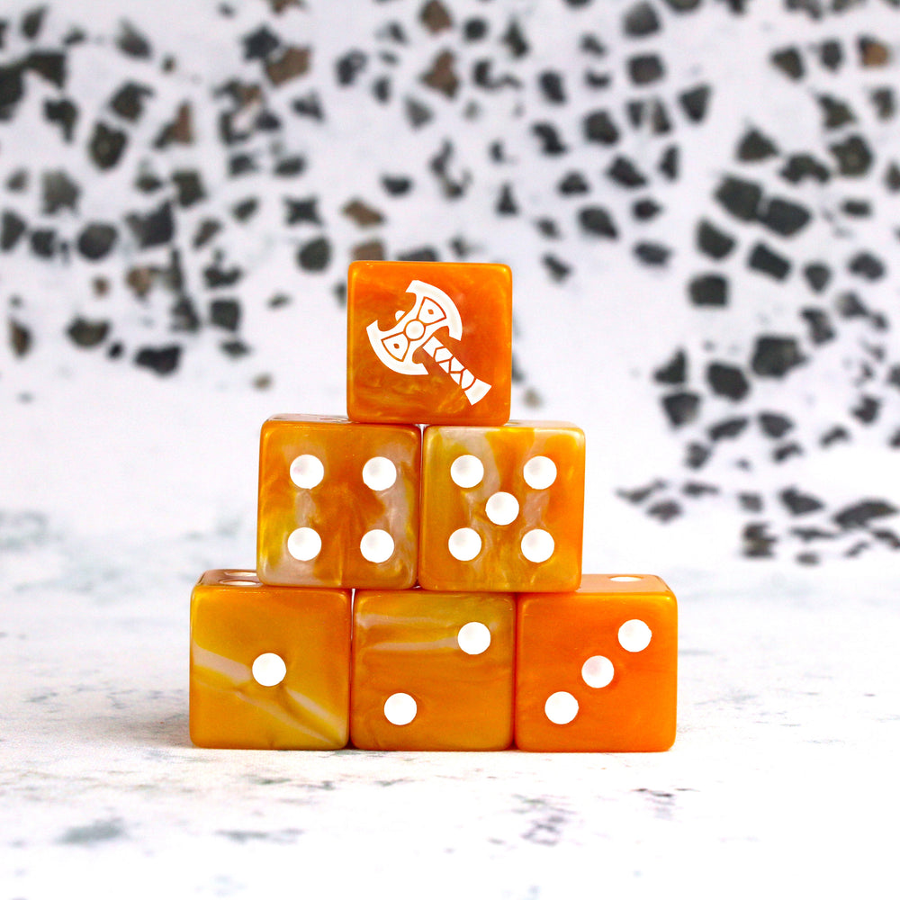 Dwarven Axe, Square 16mm Dice – BaronOfDice