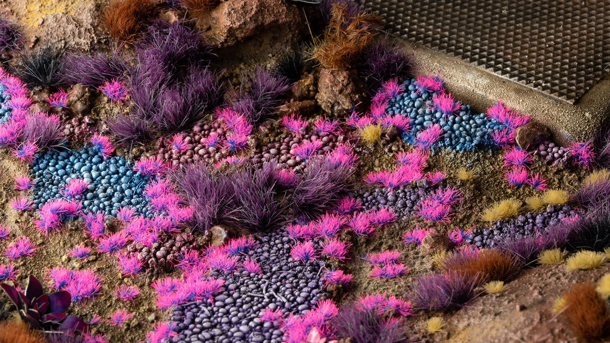 Tiny Tuft | Alien Neon | Baron of Dice | Wargaming & Basing