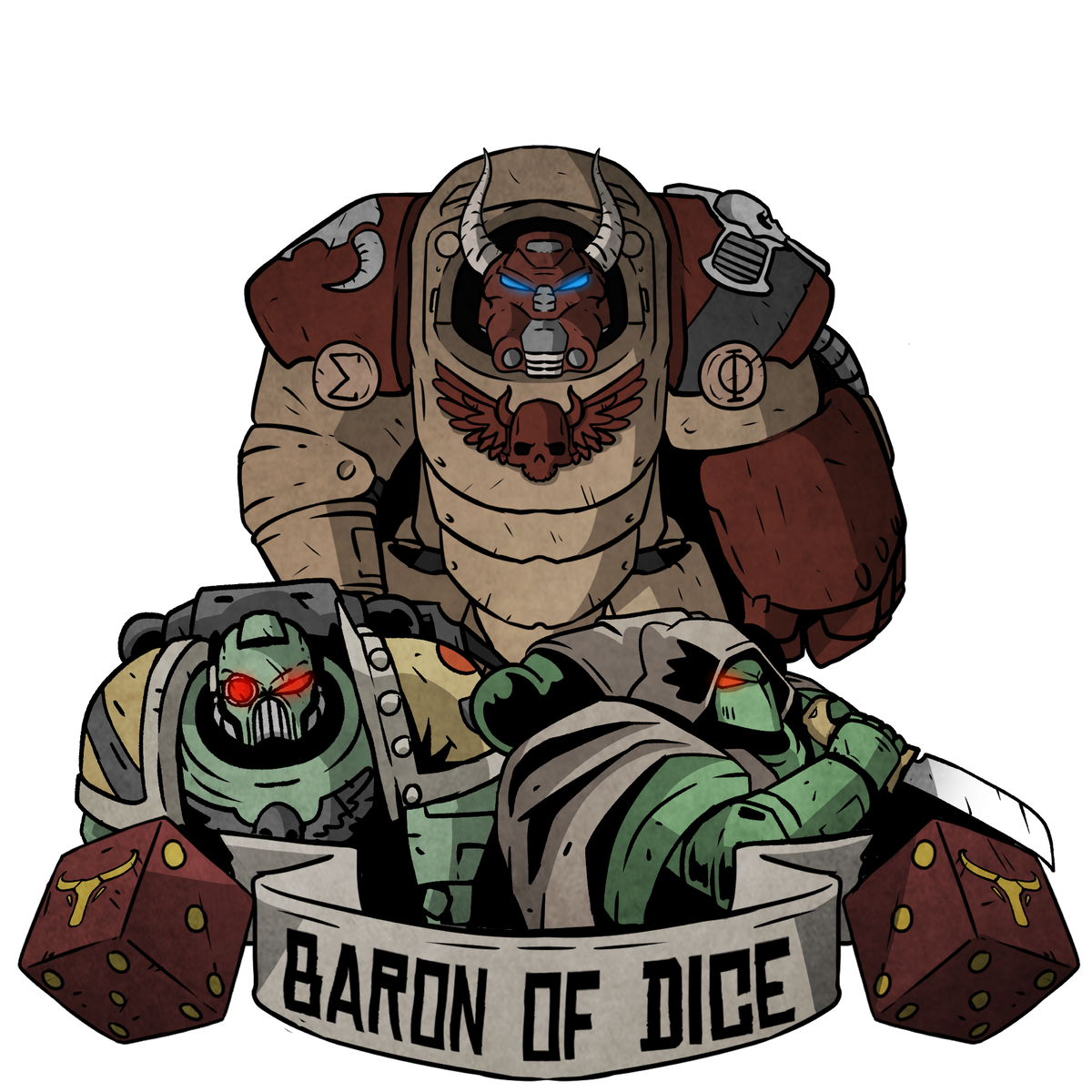 Premium Stickers | Sci-Fi Sticker Collection | Baron of Dice Wargaming