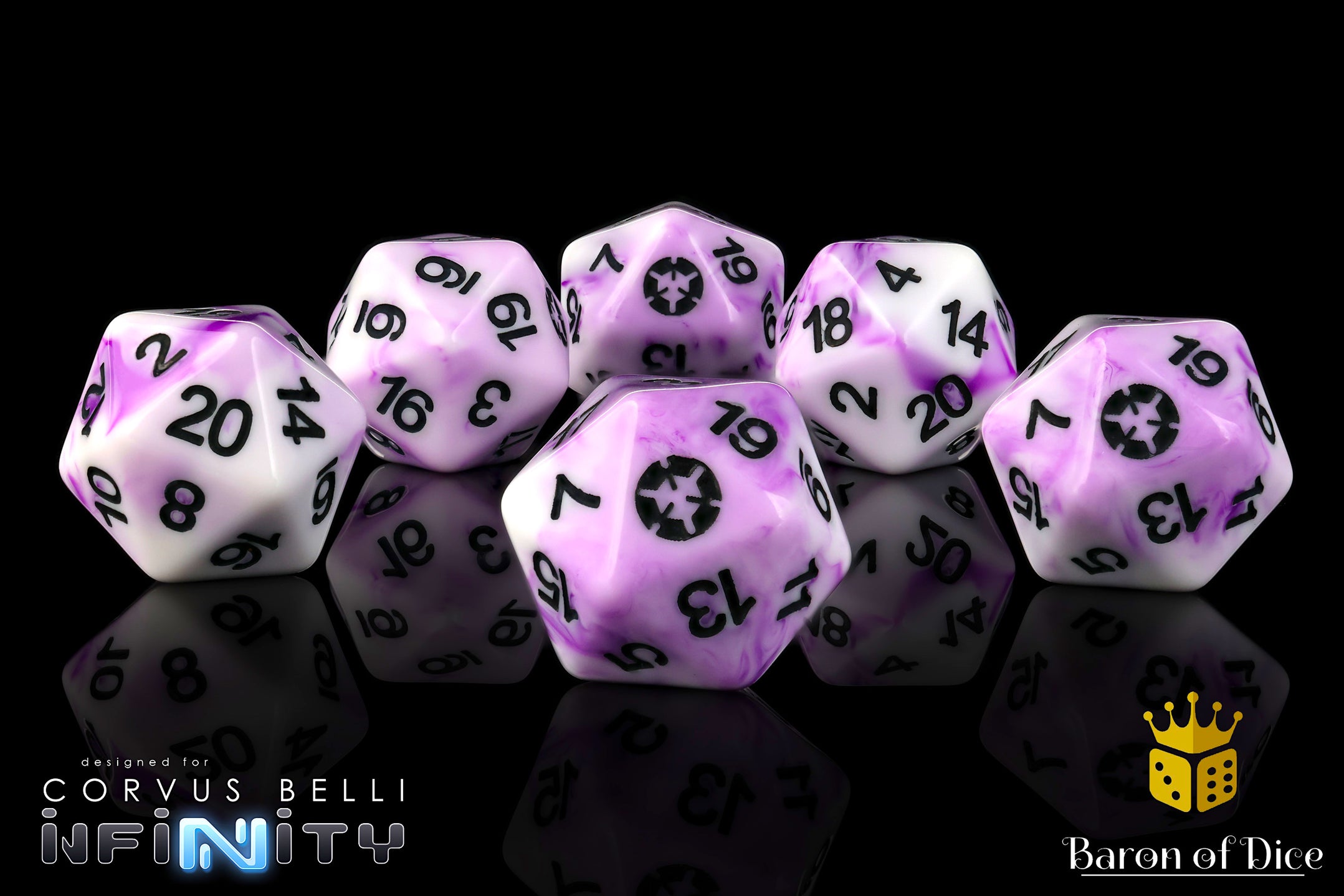 Infinity: Aleph | Official Dice Set | Baron of Dice