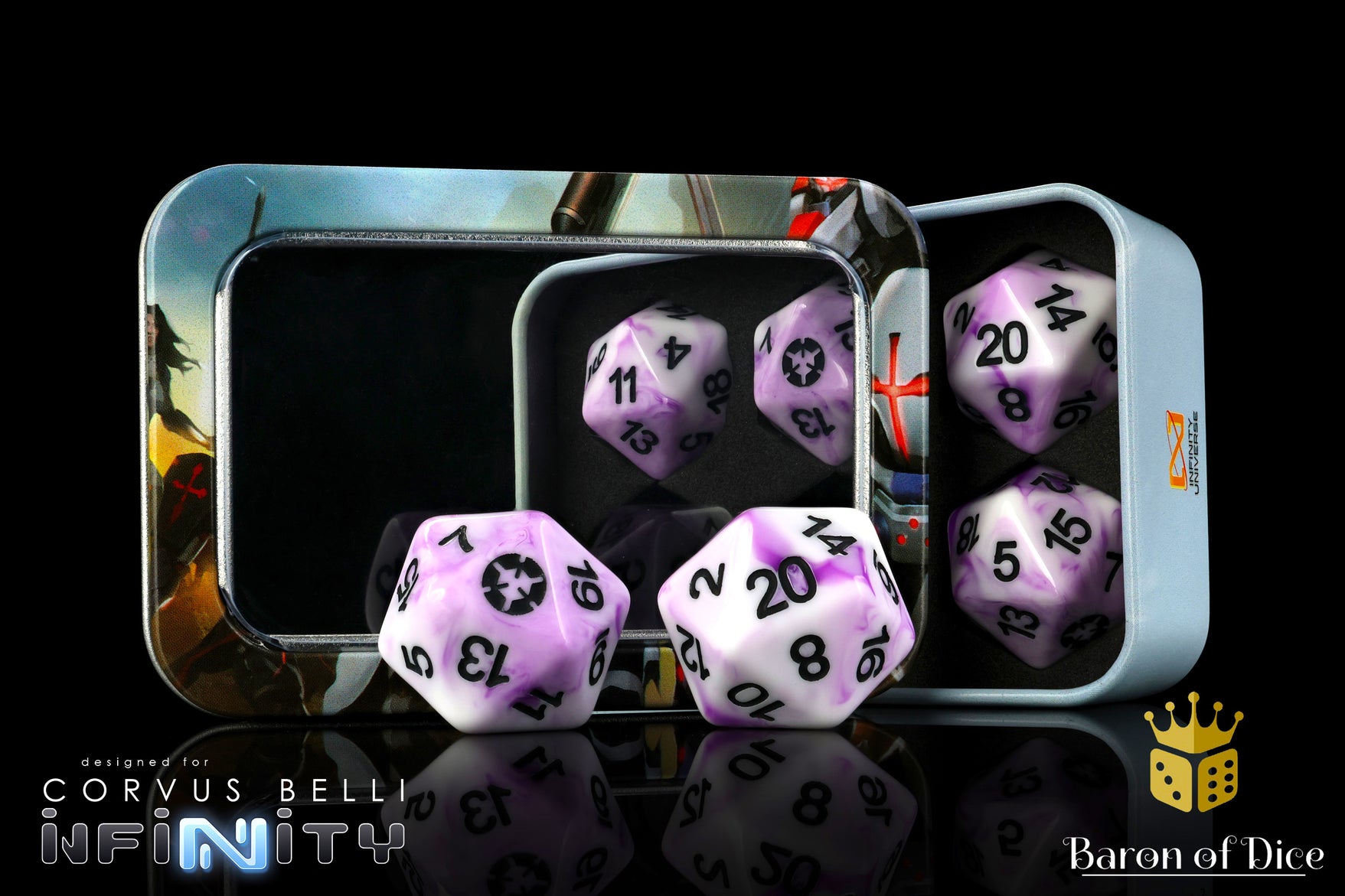 Infinity: Aleph | Official Dice Set | Baron of Dice