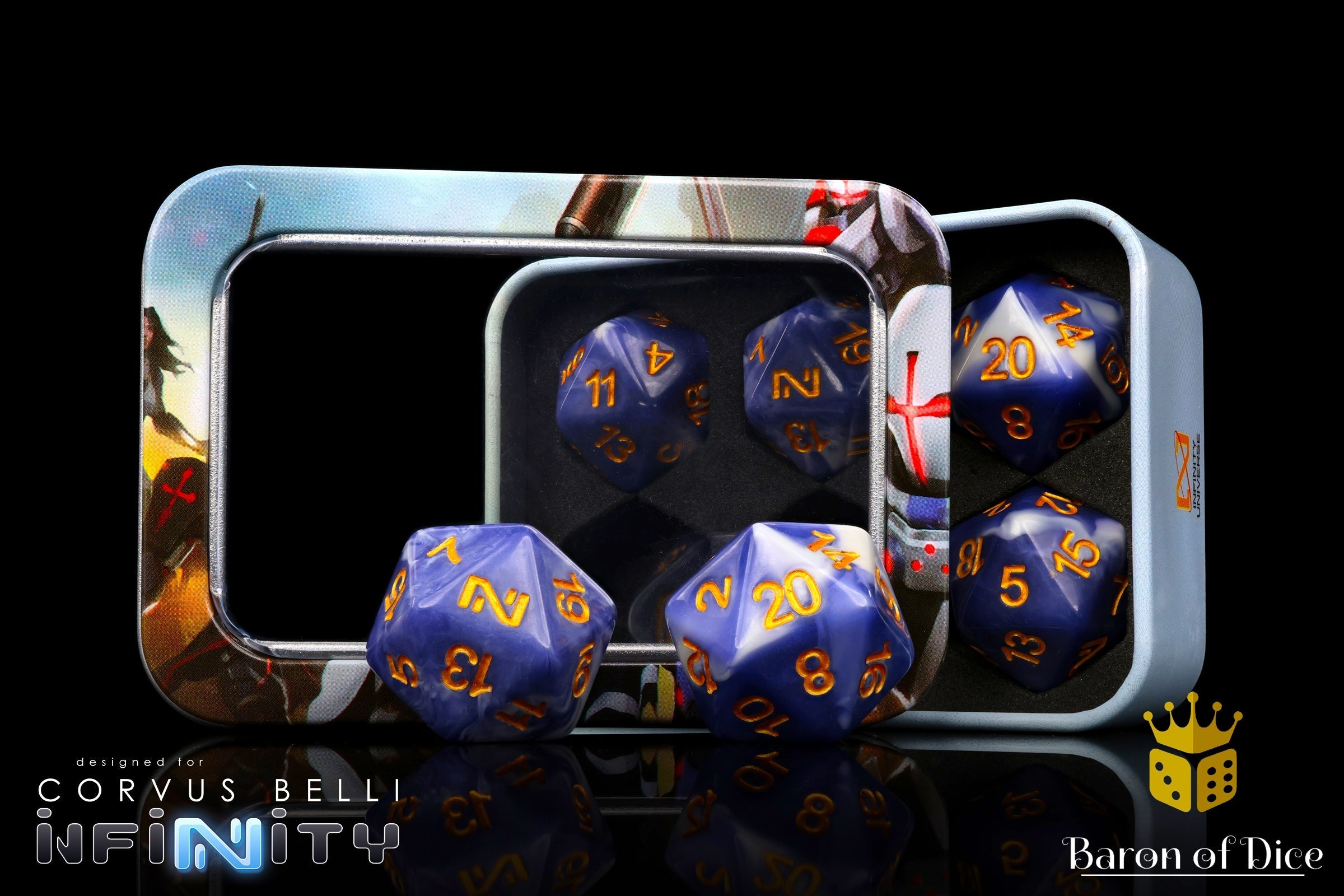 Infinity: Torchlight Brigade, Dice Set – BaronOfDice