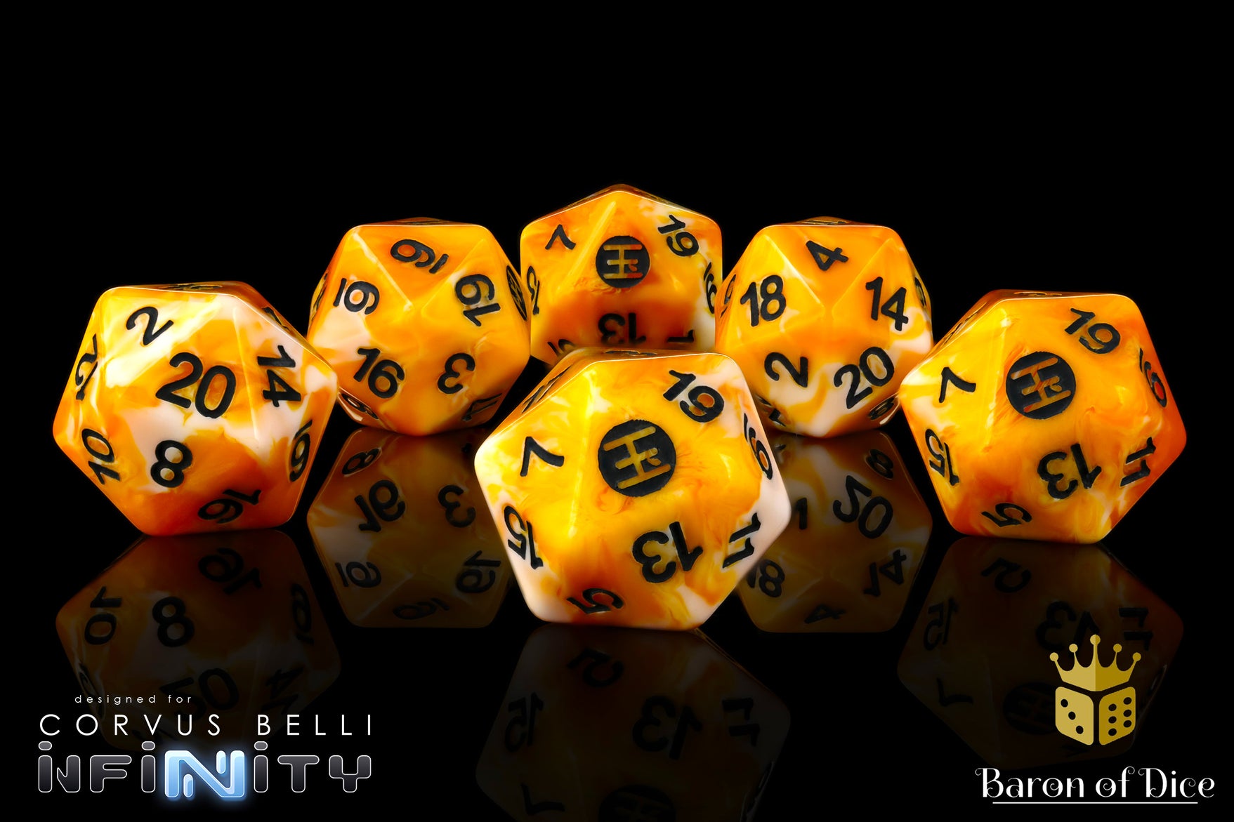 Infinity: Yu Jing | Official Dice Set | Baron of Dice
