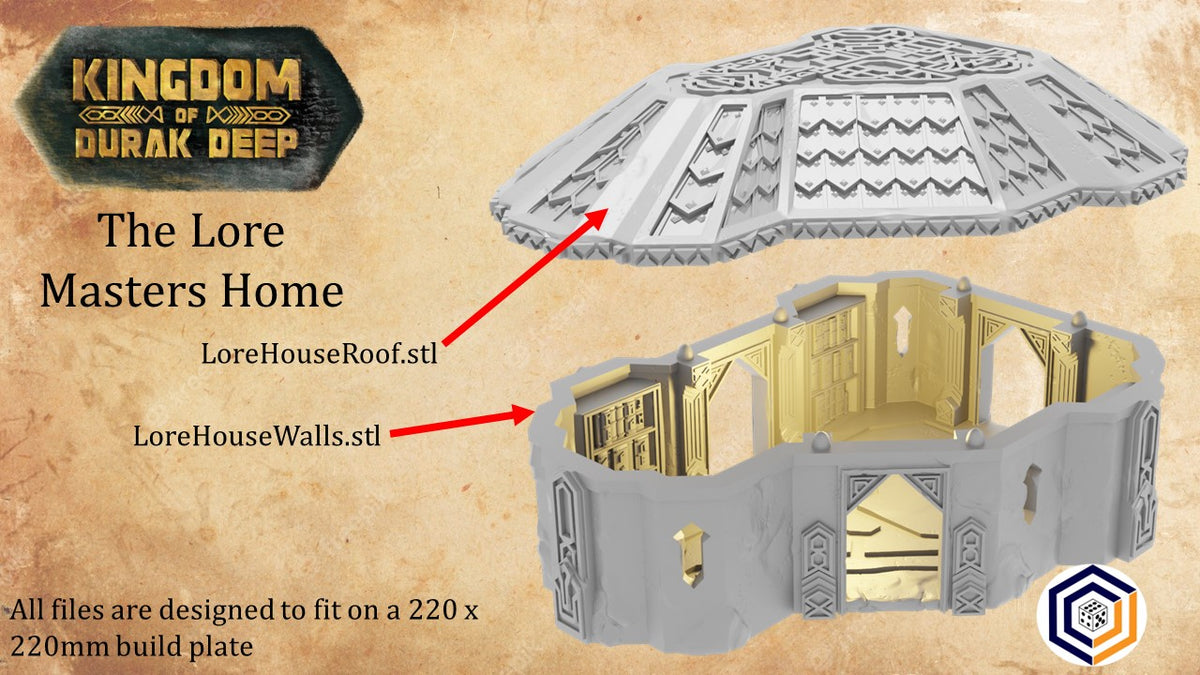 Deep Dwarven Lore Master | Baron of Dice | Durak STLs