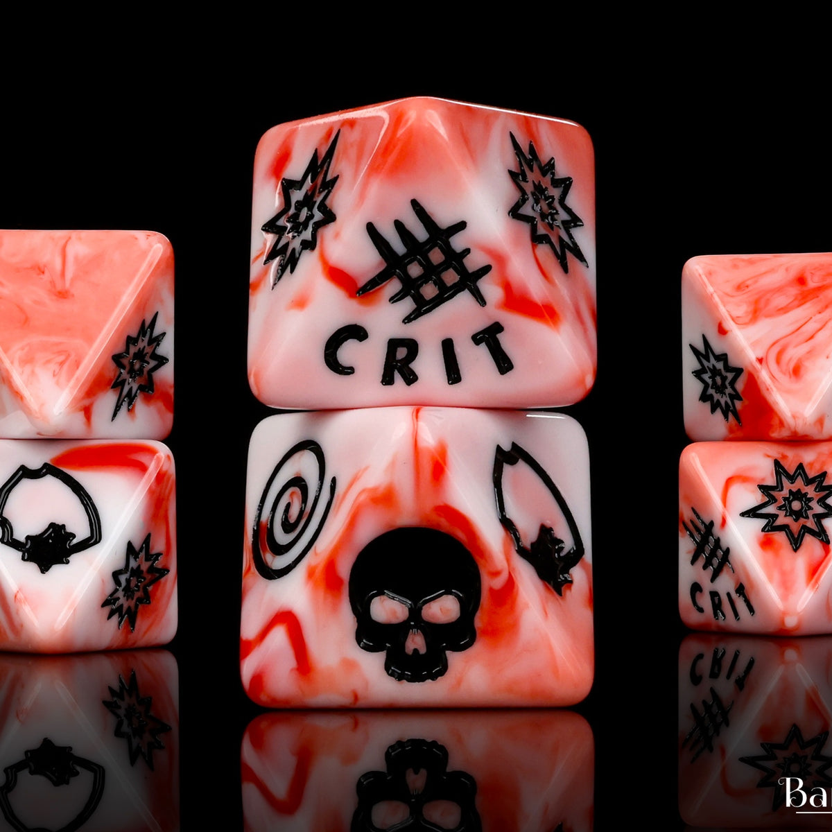 Bloody Claws D8 Dice Set | Baron of Dice | Comic Book Collection