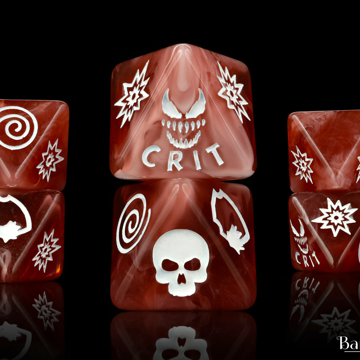 Bloody Symbiote Dice - D8 Set | Baron of Dice | Wargaming & More