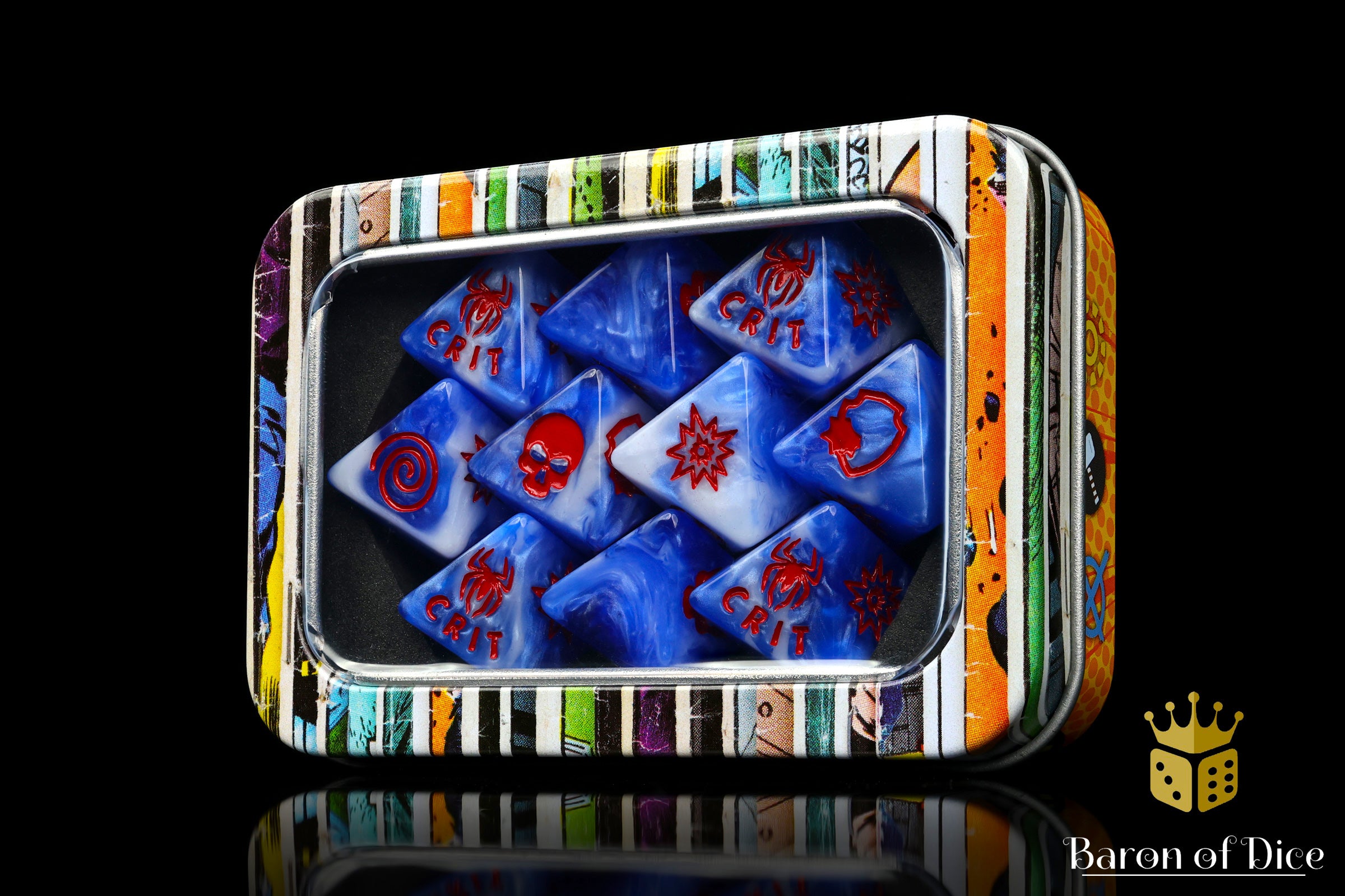 Heroic Spider D8 Dice Set – BaronOfDice