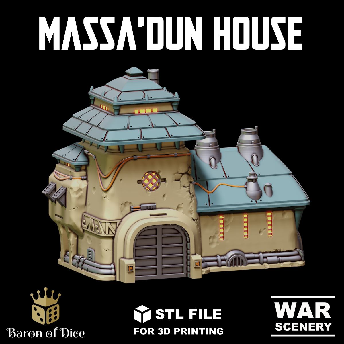 Massadun House (STL File) Massadun House (STL File)