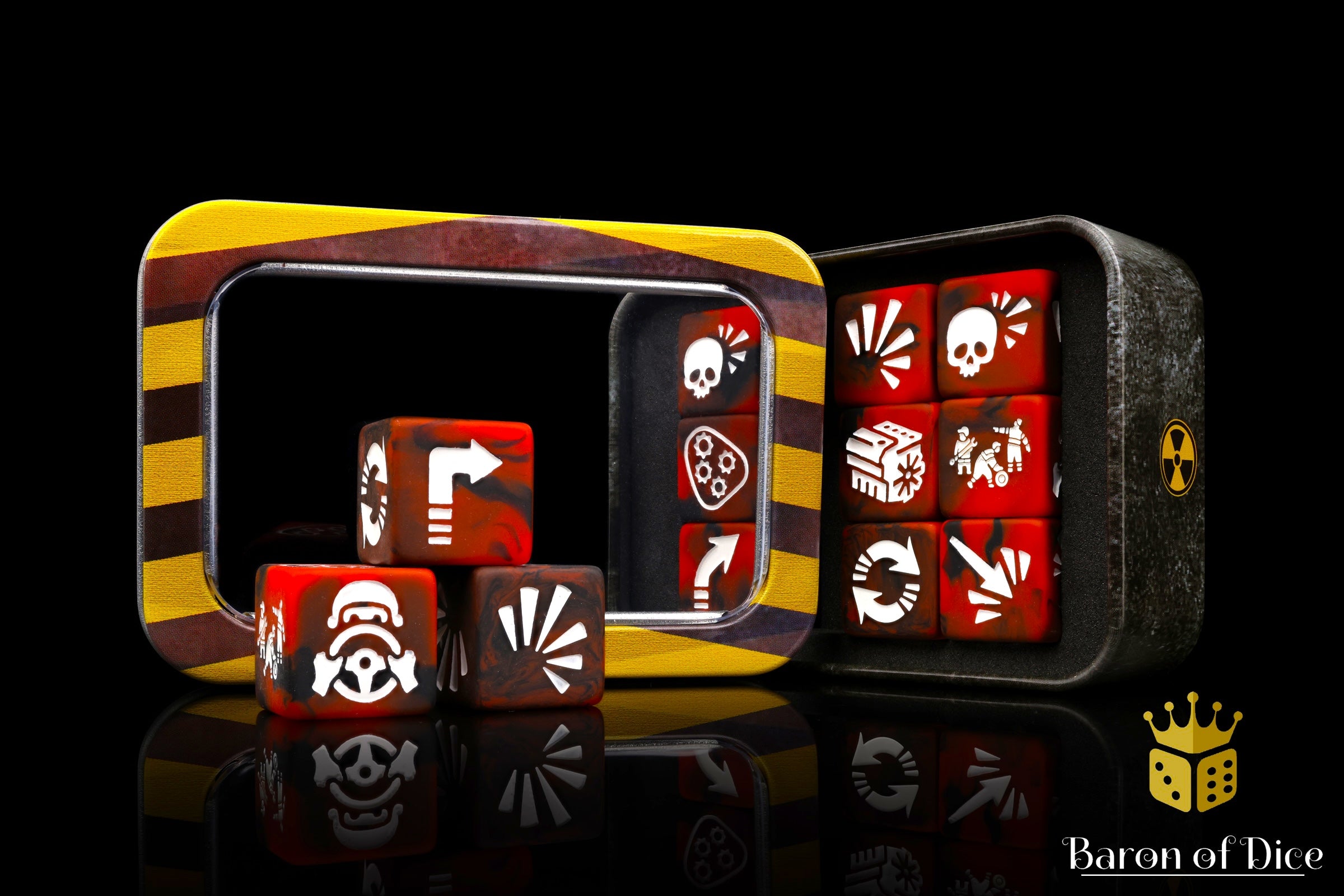 Bloody Wreck, Vehicle Damage, Dice Set – BaronOfDice