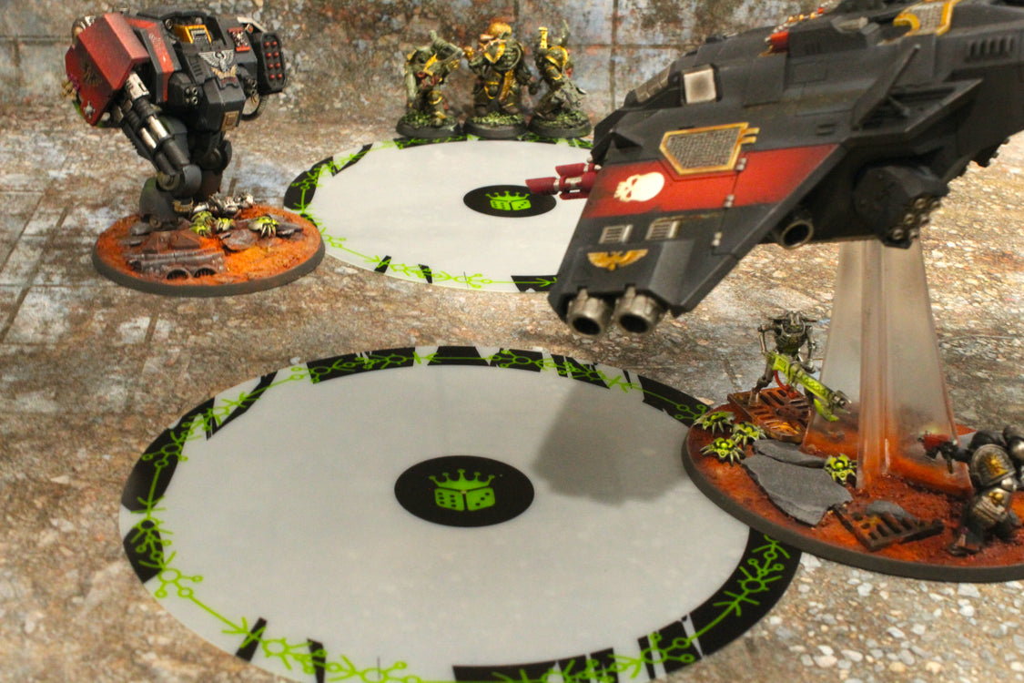 Objective Markers - 40k Compatible, Set of 6 – BaronOfDice