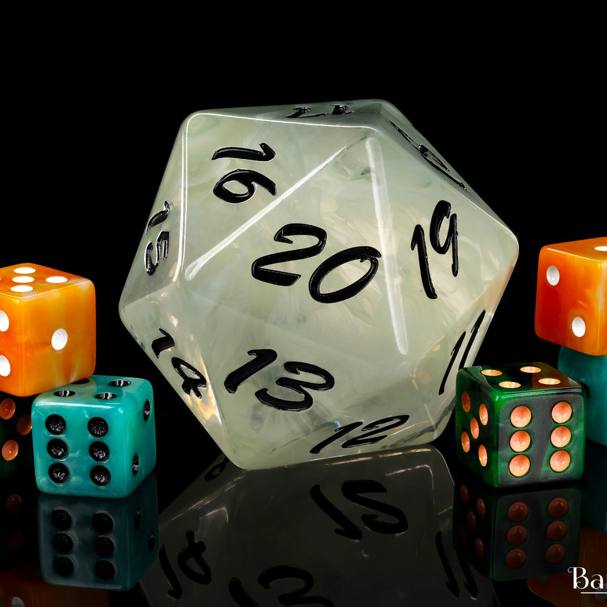 Big A** D20 - White Order | Baron of Dice | Wargaming & More