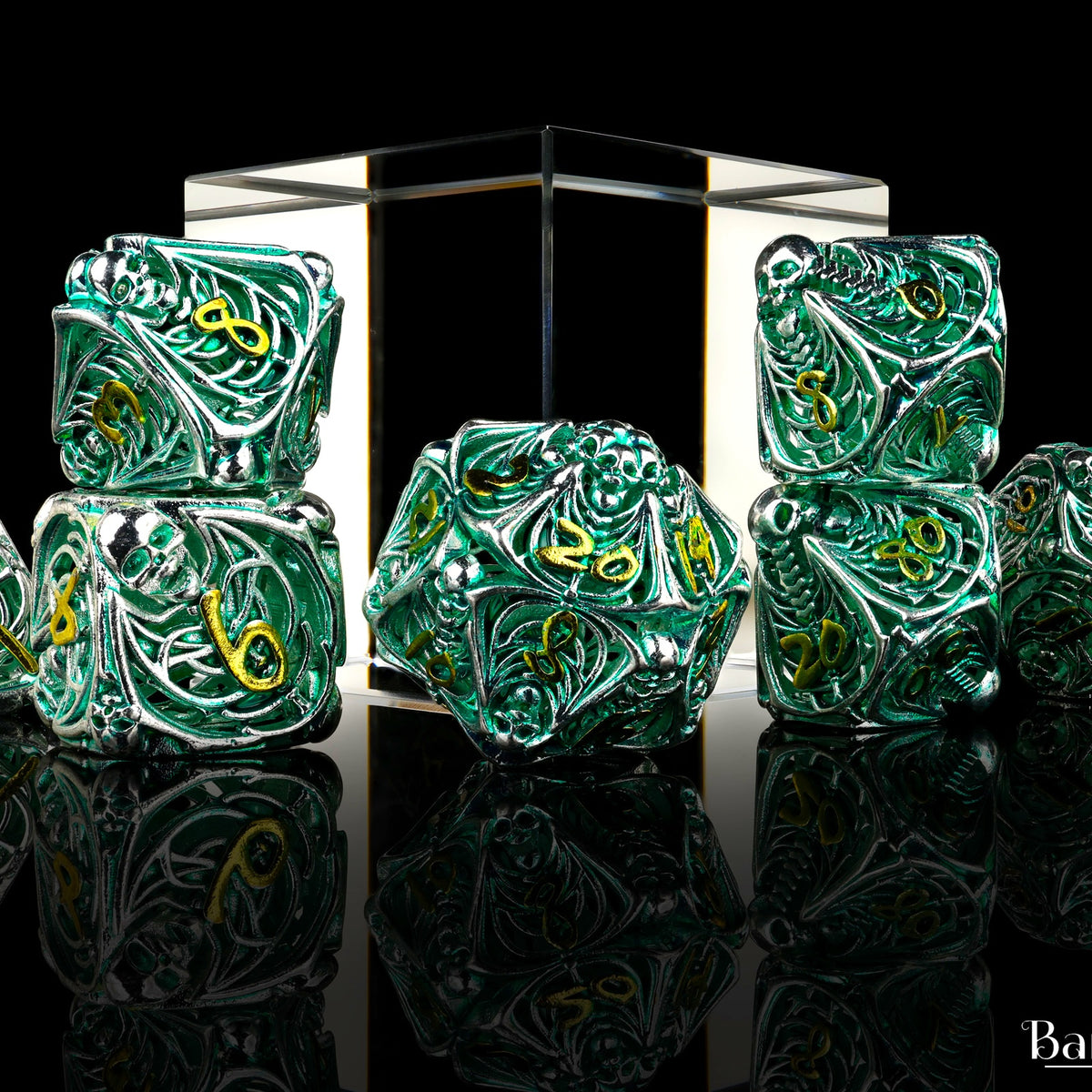 Undead Legion Metal Dice Set | Baron of Dice | RPGs