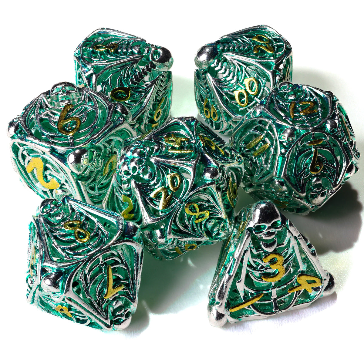 Undead Legion Metal Dice Set | Baron of Dice | RPGs