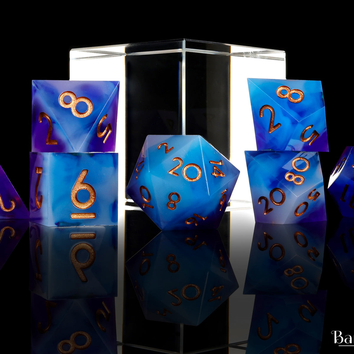 Aquamarine RPG Dice | Baron of Dice | Wargaming & More