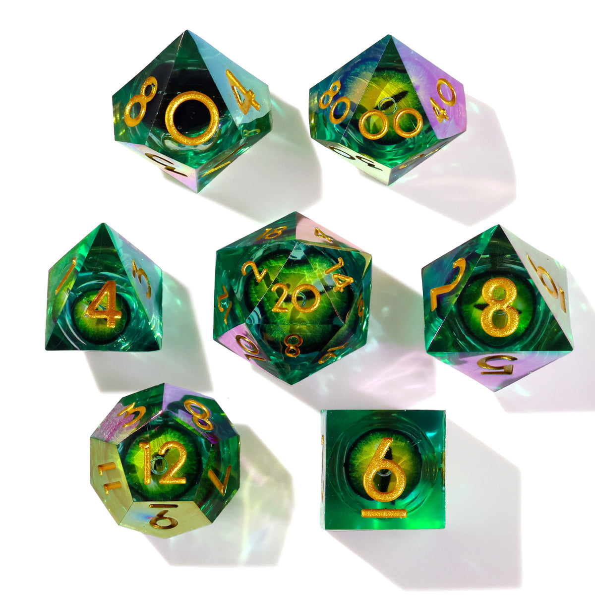Dragon's Eye Liquid Core RPG Dice | Baron of Dice | RPGs