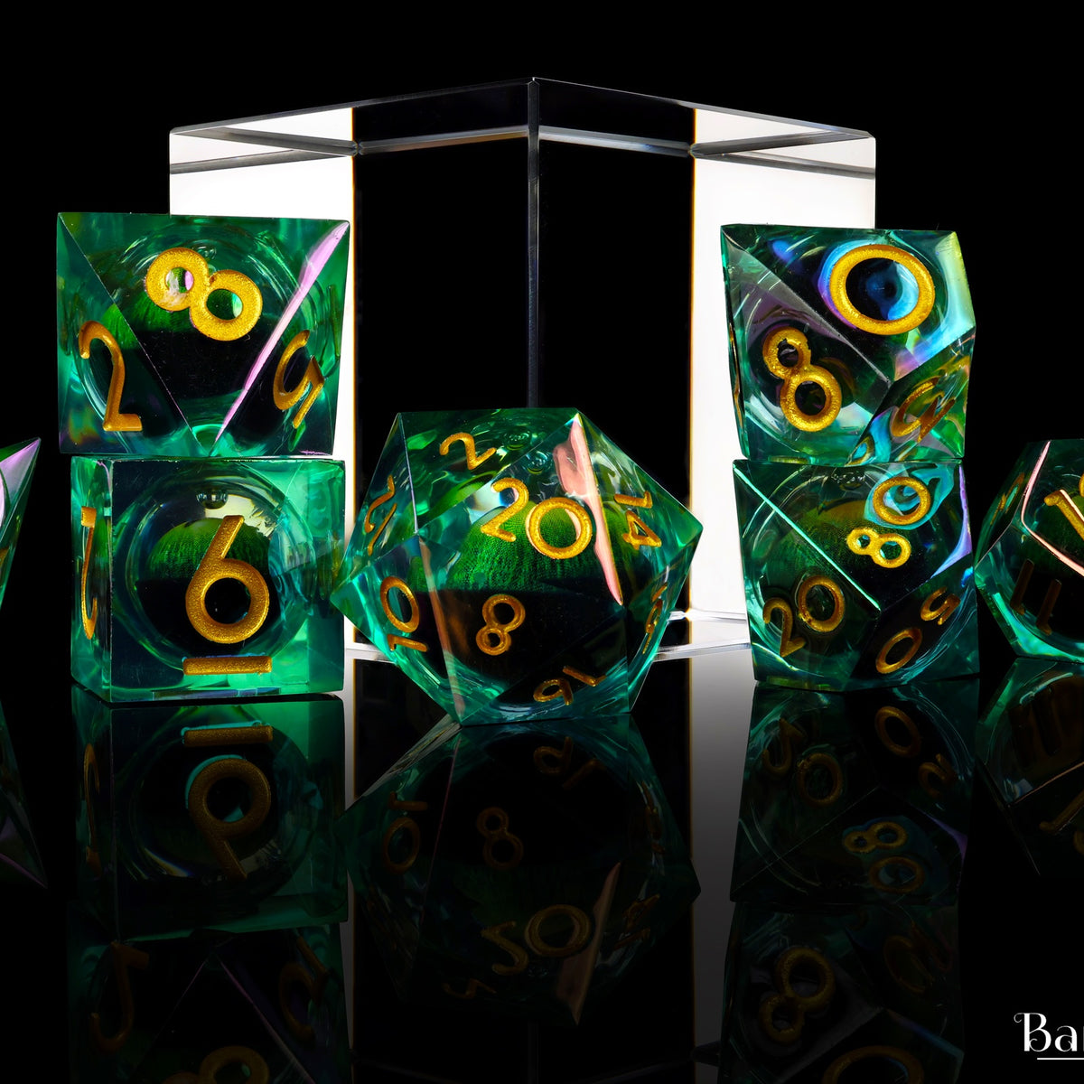 Dragon's Eye Liquid Core RPG Dice | Baron of Dice | RPGs