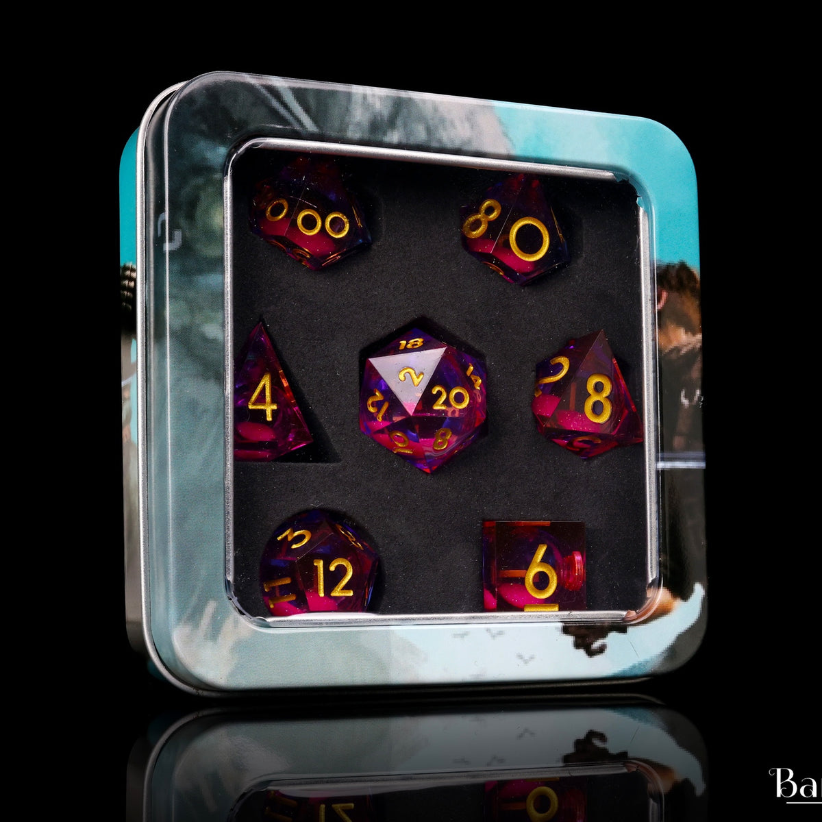 Dace Party Liquid Core RPG Dice | Baron of Dice | RPGs