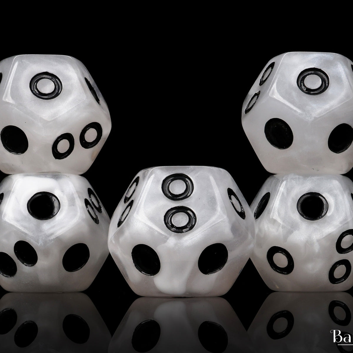 Galactic RPG White Force Dice | Baron of Dice | Single