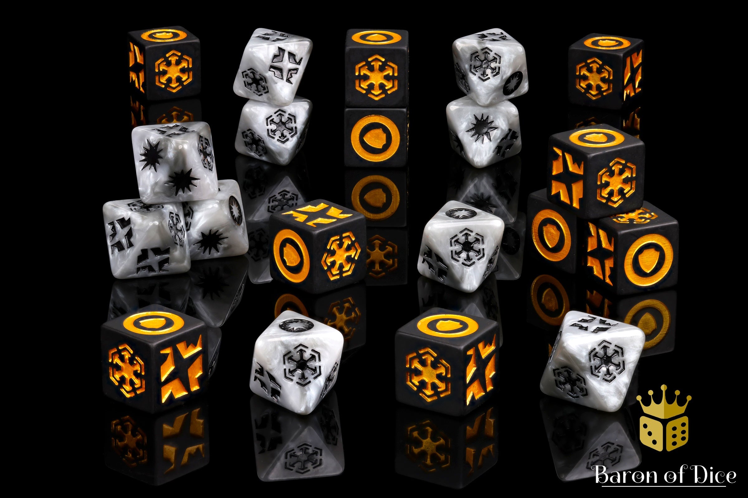 Skirmish, Galactic Credit, Dice Set – BaronOfDice
