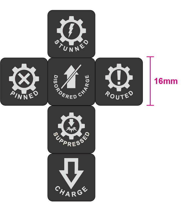 Sci-Fi Vehicle Damage Dice Set | Baron of Dice | Sci-Fi | Wargaming
