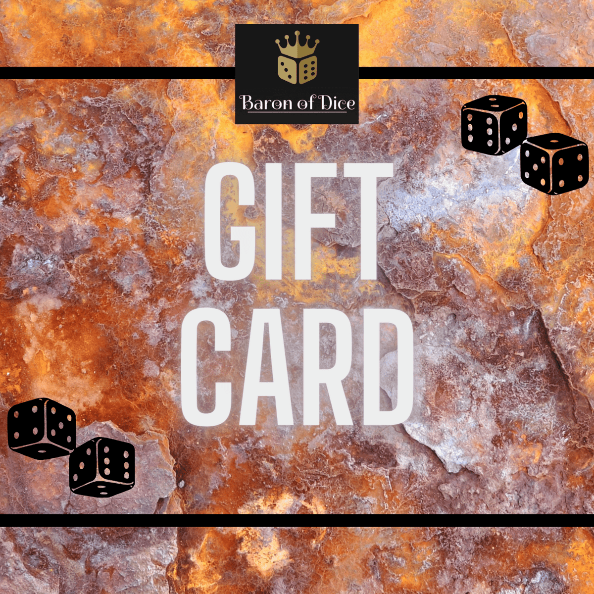 Gift Card | Baron of Dice | Wargaming & More