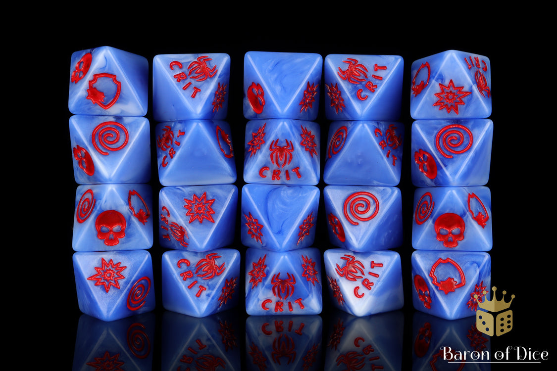 Heroic Spider D8 Dice Set | Baron of Dice | Comic Collection
