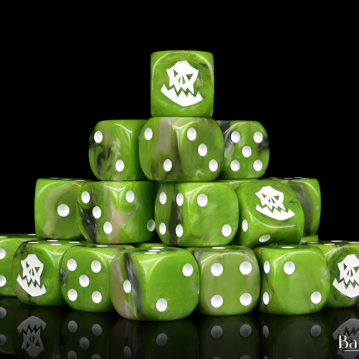 Orc Dice (White) | Baron of Dice | Wargaming